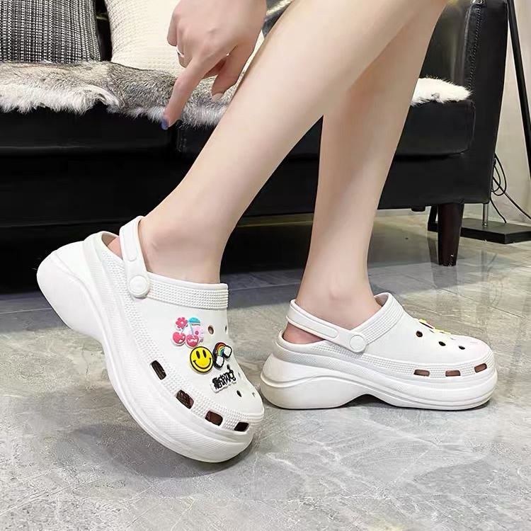 Cutie slippers for women clog Women's Classic Bae crocs Platform Clog ...