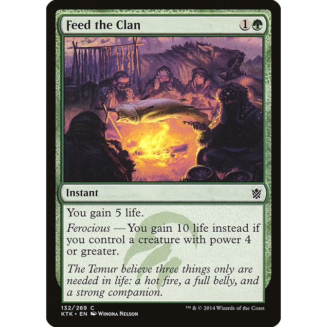Feed the Clan mtg card | Shopee Philippines