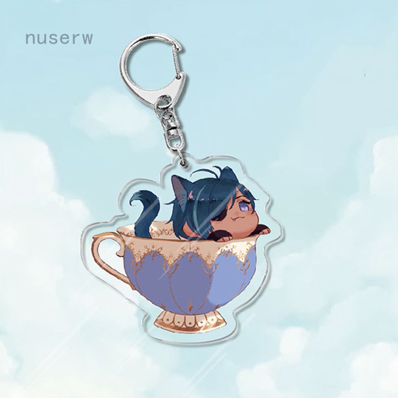 nuserw Genshin Impact Paimon QiQi Diluc Ragnvindr Acrylic key chain ...