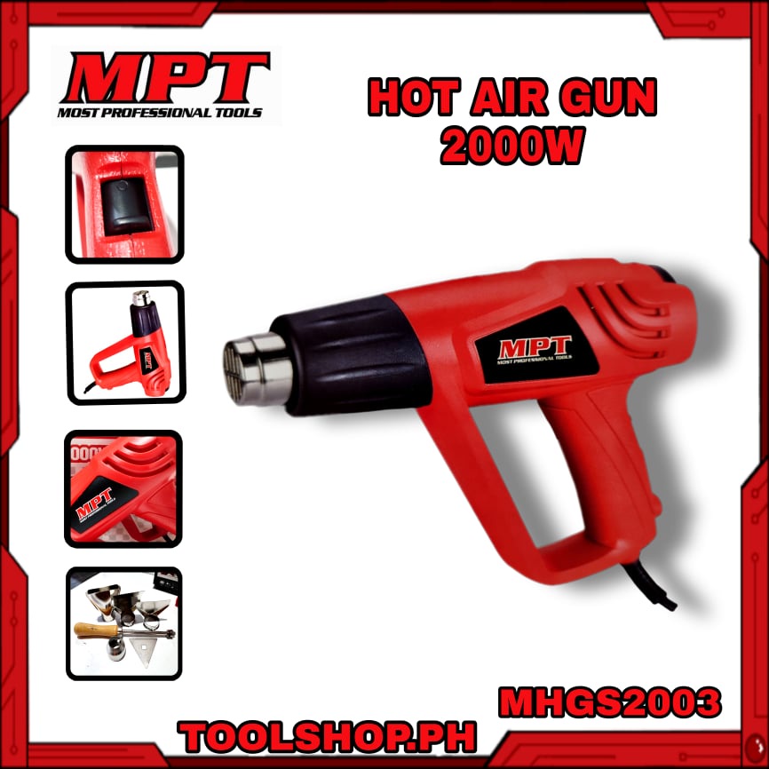 MPT Hot Air Heat Gun 2000W MHG2003 | Shopee Philippines