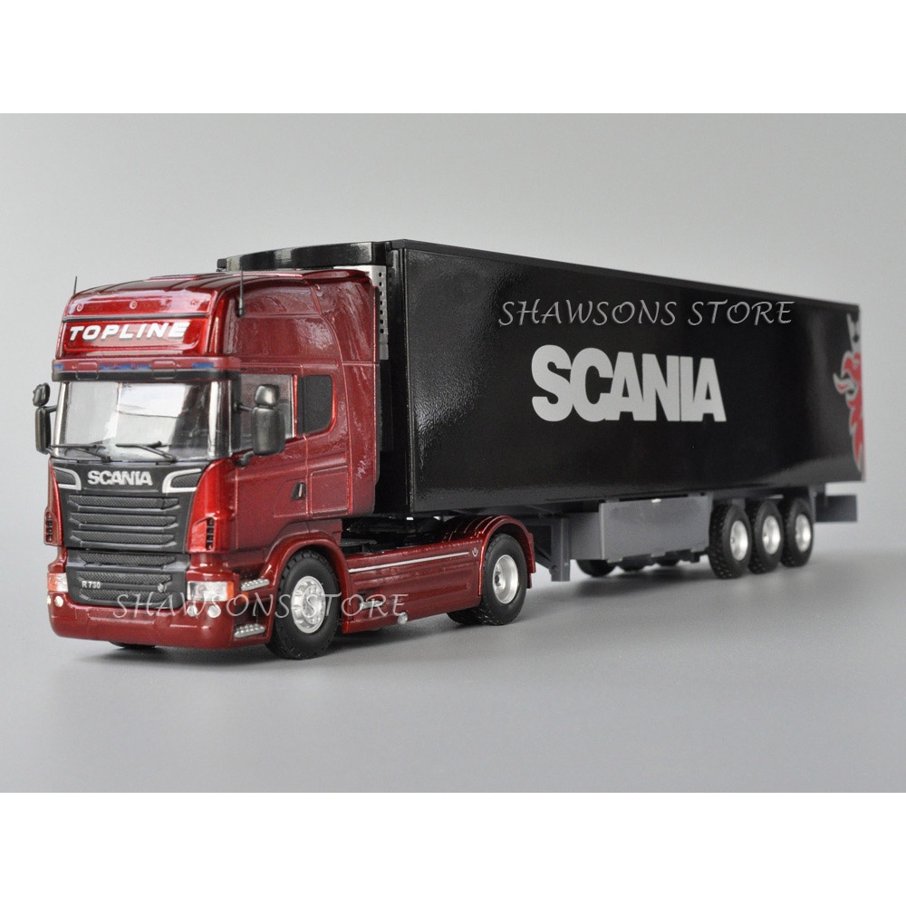 1:50 Scale Diecast Truck Model Toy Scania 730 Tractor With Container ...