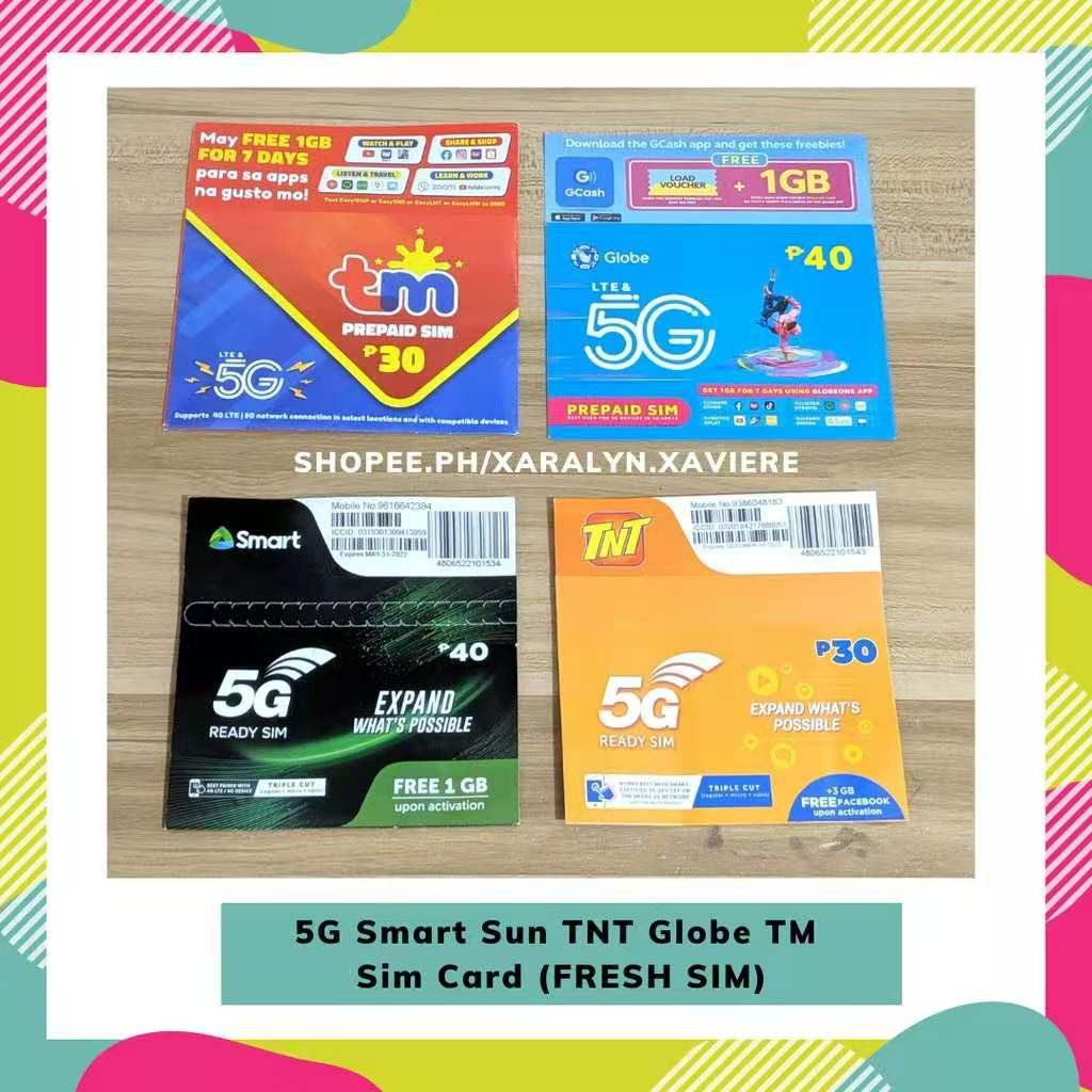 5G SIM Smart Sun TNT Globe TM Sim Card | Shopee Philippines