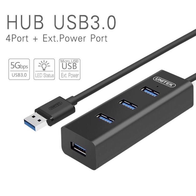 UNITEK USB 3.0 4 Ports Hub Realtek Chip "Genuine" The God Can Connect ...