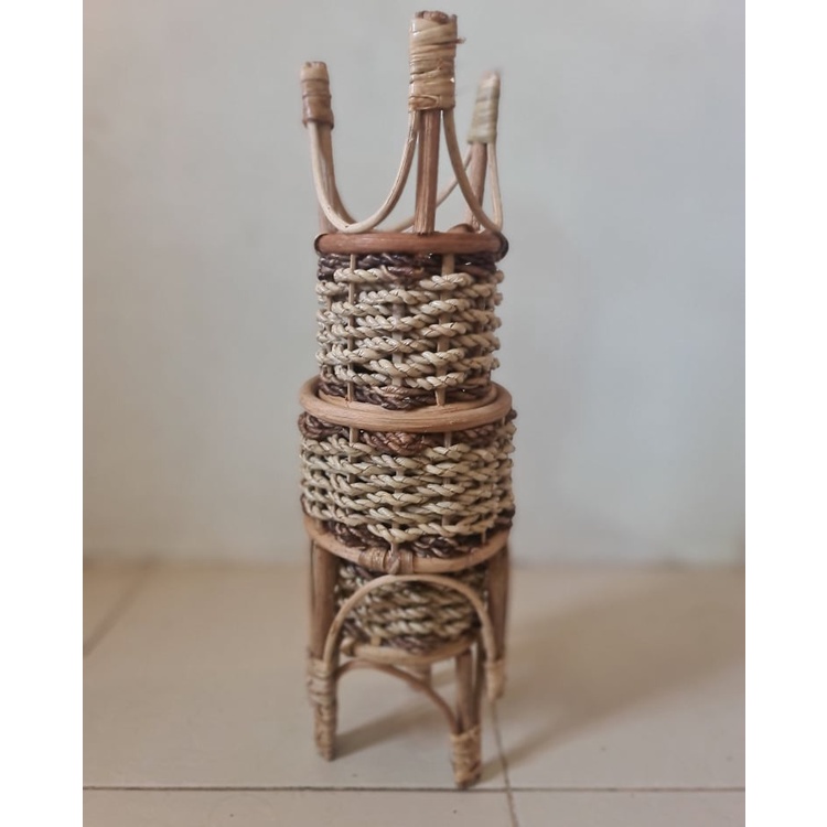 Proyekto Lokal, rattan plant holder 3 Pieces succulence plant pots ...