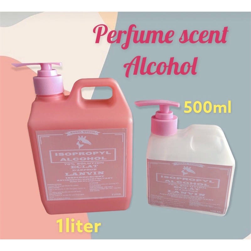 Perfume scent alcohol with moisturizer 1liter and 500ml | Shopee ...