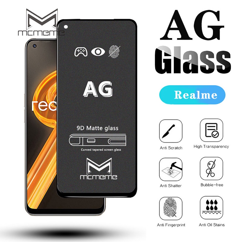 Matte Tempered Glass Screen Protector Realme C75 C67 C53 C55 C51 C33 C35 C30 C30s C21Y C25Y C25s ...