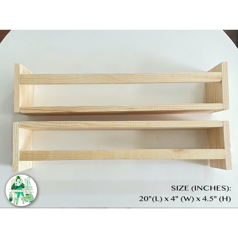 20” Reversible Multi Purpose Wooden Floating Shelf | Shopee Philippines
