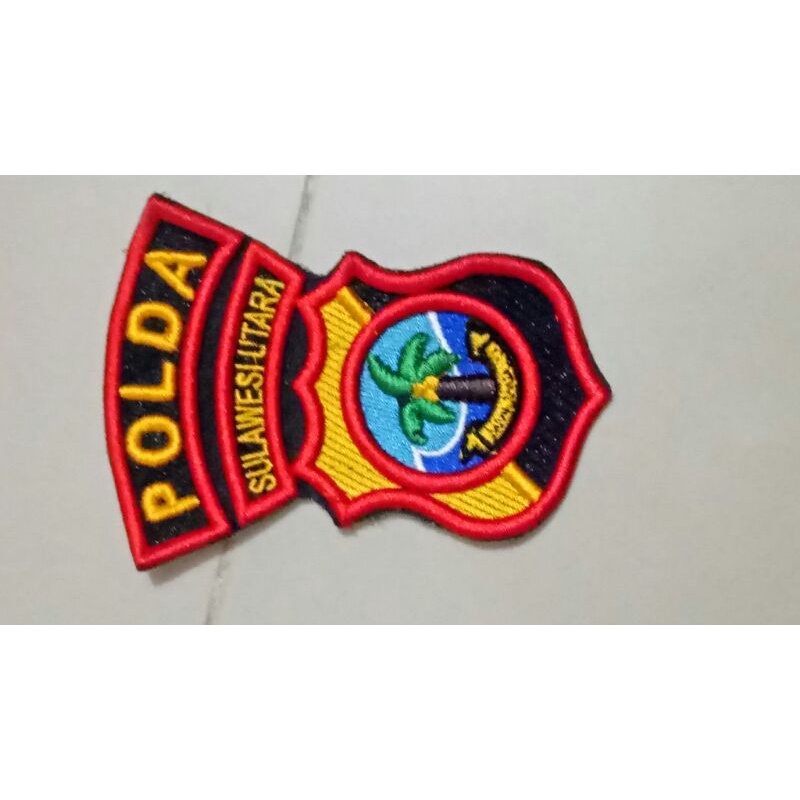 Nimbul 3 demensi embroidered badge for North sulawesi Regional Police ...