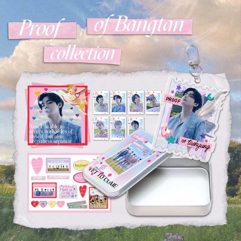 Proof of Bangtan Collection (Sticker, Photo print and Tin Case ...