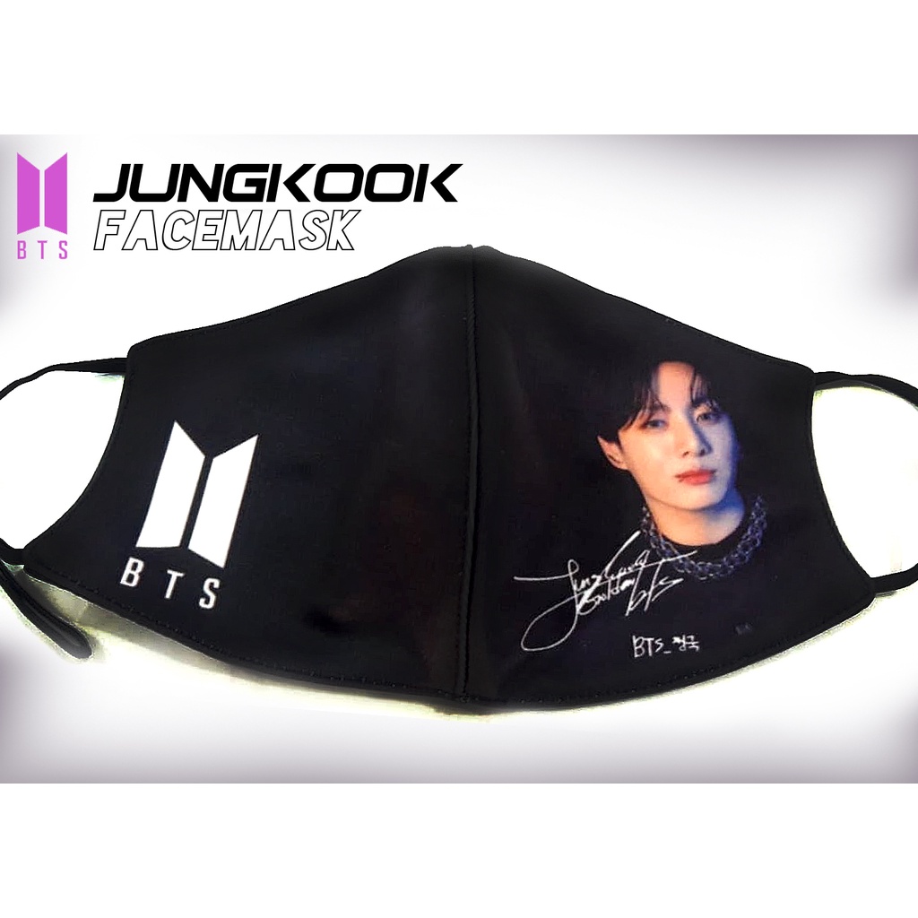 BTS FACEMASK Solo version water repellant Jimin park jungkook taehyung ...