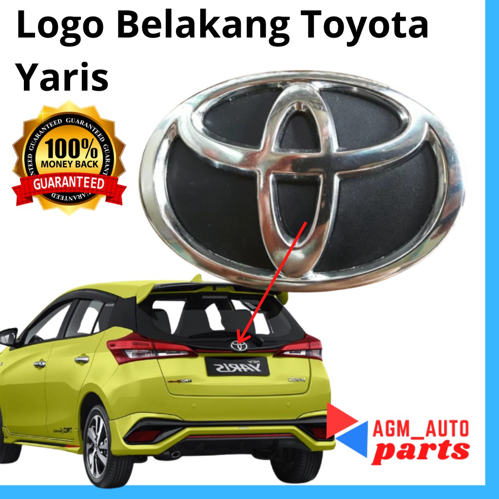 Yaris Rear Logo/Toyota Yaris Logo /Toyota Logo Yaris Rear Logo | Shopee ...