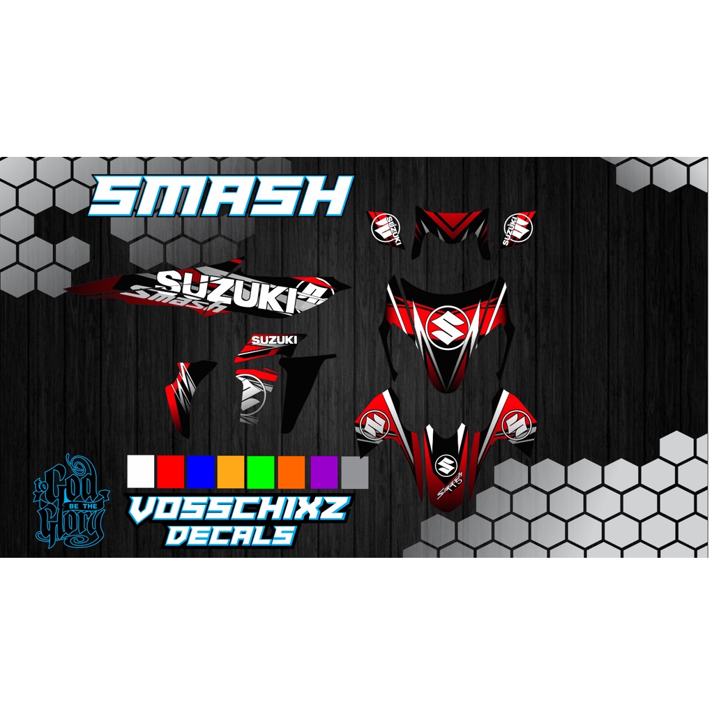 Decals, Sticker, Motorcycle Decals for Suzuki Smash, 023 | Shopee ...
