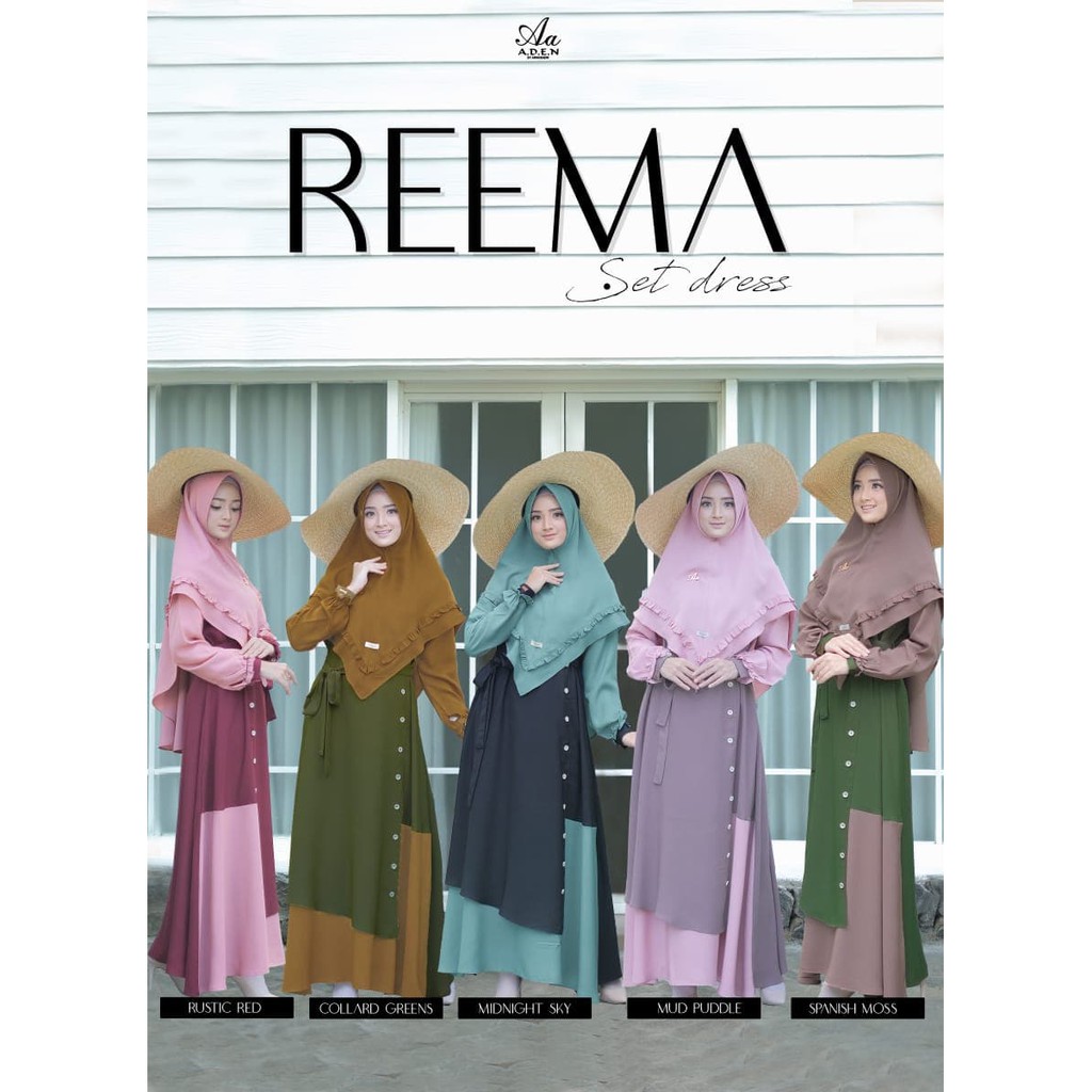 Reema DRESS, Original by Aden HIJAB (HIJAB SET) | Shopee Philippines