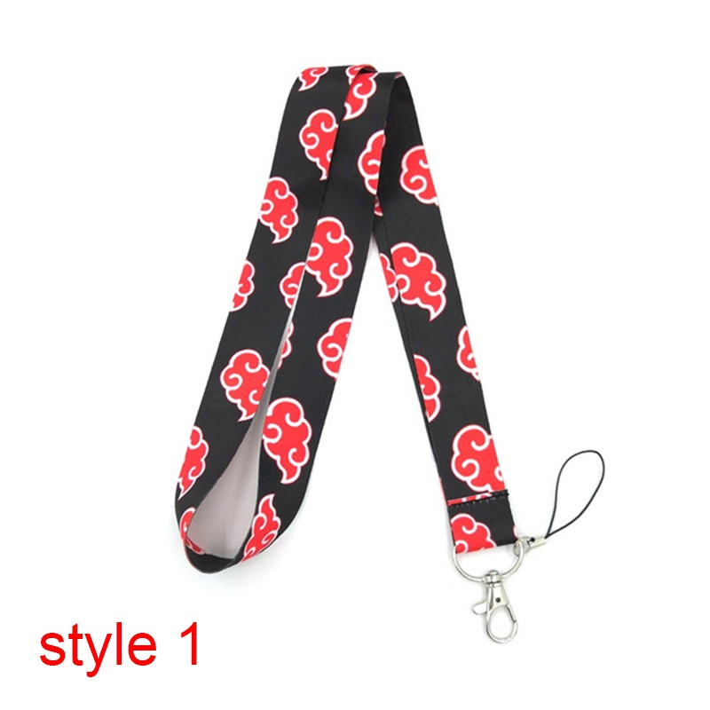 6 Styles Anime Naruto Akatsuki Clouds Neck Strap Lanyard for Keys DIY ...