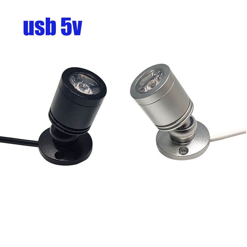 USB 5V LED Spotlight Showcase Jewerly Light Display Surface mounted ...