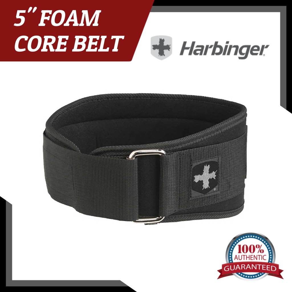 Harbinger 5" Foam Core Belt /Weight Lifting Belt /Lever Belt /Gym Belt ...