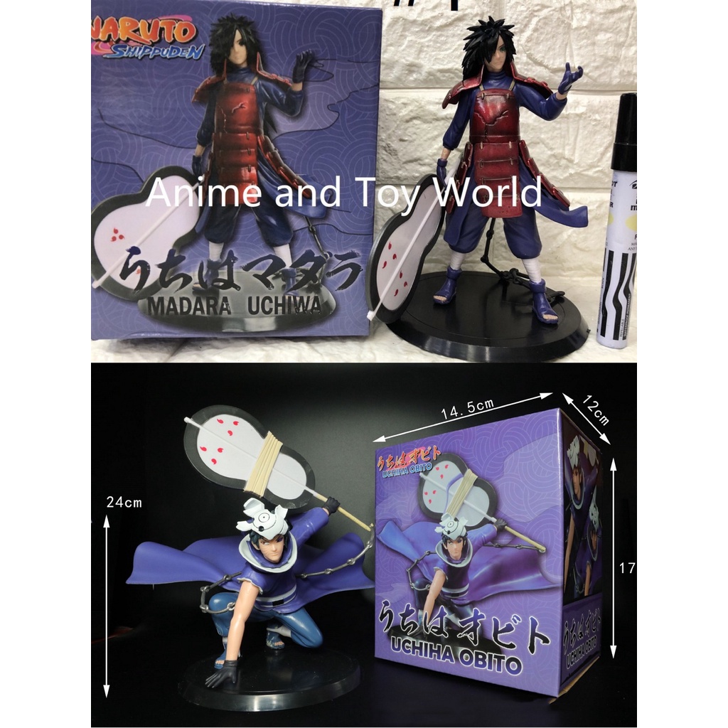 Naruto Uchiha Madara Uchiha Obito Collection Figure | Shopee Philippines