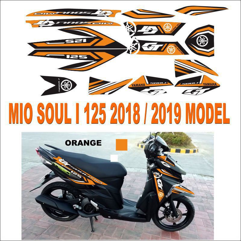 Yamaha Scooter Mio Soul I125 2018 2019 Full Body Model Sticker Decal ...