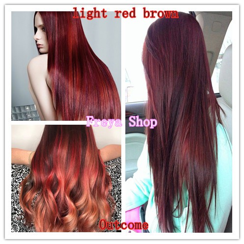 Light Red Brown Hair Color with Oxidant ( 5/62 Bob Keratin Permanent ...
