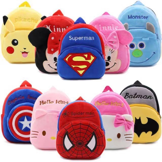 Cute Cartoon Character Kids Backpack Bag For Baby Boy And Girl backpack ...