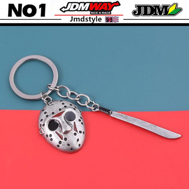 Movie Friday The 13th Keychain Jason Mask Black Friday Cosplay Key ...