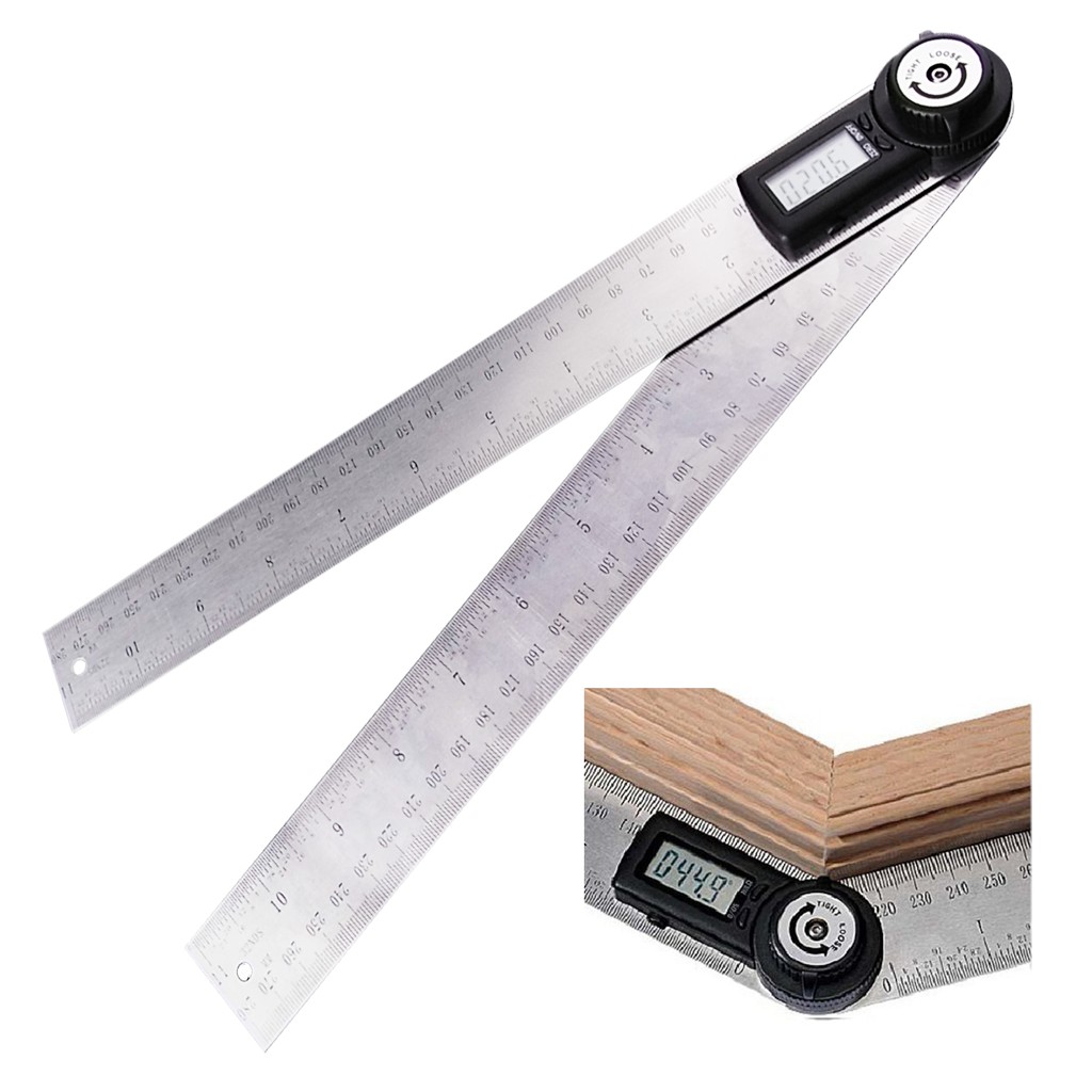 Digital 2-in-1 Angle Finder Meter Protractor Ruler 360° 600mm CE ...