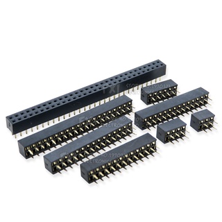 5PCS/10PCS 1X 2X/2/3/4/5/6/8/10/40 PIN Double Row Straight FEMALE PIN ...