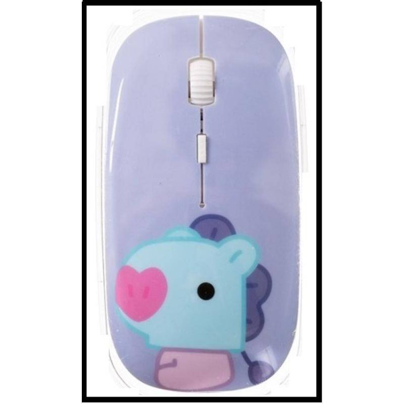 Cute KPOP BTS BT21 Cartoons Silent Wireless Computer Mouse Mini Gift ...