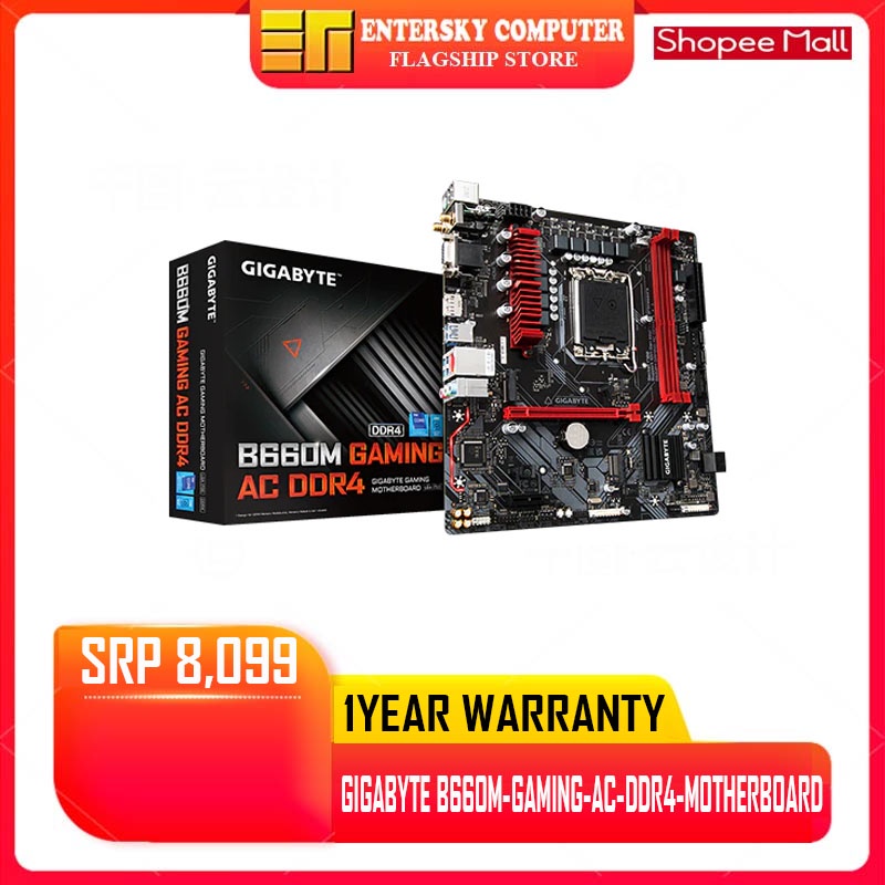 Gigabyte B660M Gaming AC DDR4 Socket 1700 DDR4 Motherboard (GA-B660M-GAMING-AC) | Shopee Philippines