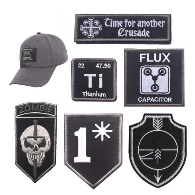 Velcro badge patch outdoor sports accessories English morale badge ...