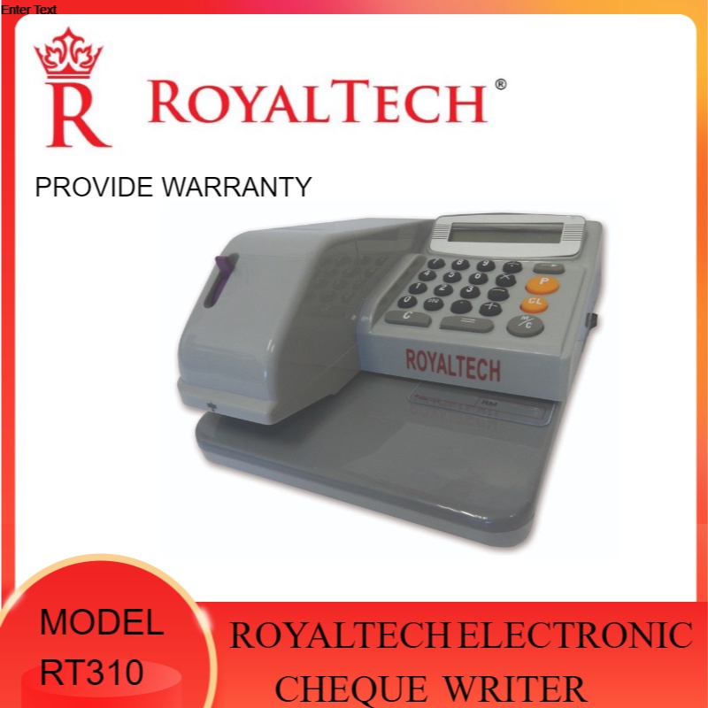 ROYALTECH ELECTRIC CHEQUE WRITER - RT310 | Shopee Philippines