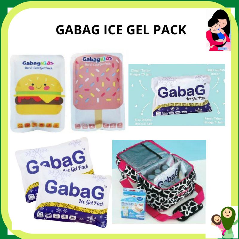 GabaG Reusable Ice Cooler Gel Pack 200g ( Cold & Hot) for Breastmilk ...