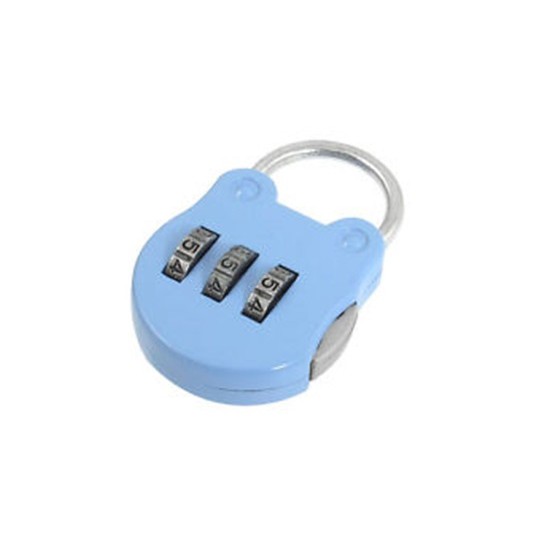 3-digit Combination Bag/Suitcase Padlock Resettable Combination Padlock ...