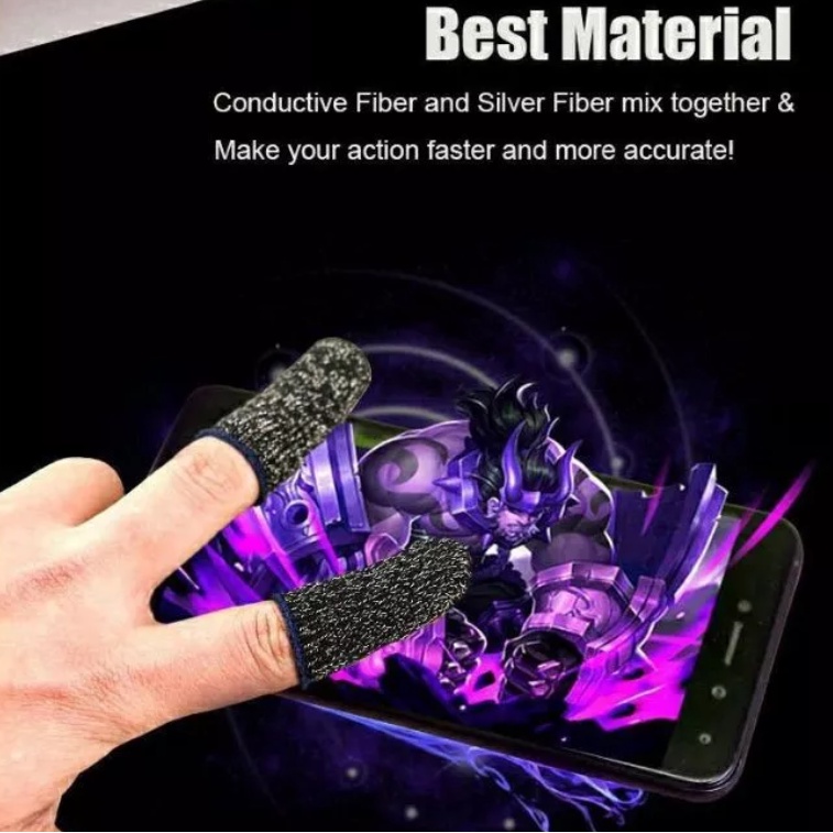 Finger Anti-Sweat Thumb Cover Professional Touch Screen Finger Sleeve ...