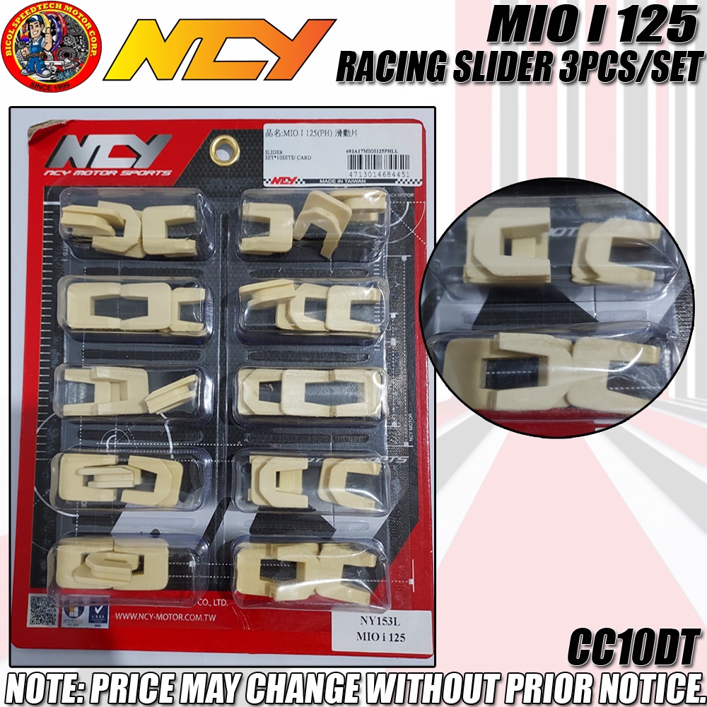 MIO I 125 RACING SLIDER 3PCS/SET "NCY" (CC10DT) | Shopee Philippines