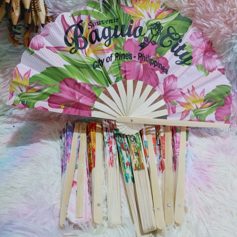 Baguio City Small Hand Fans Assorted Color Random Color lang | Shopee ...