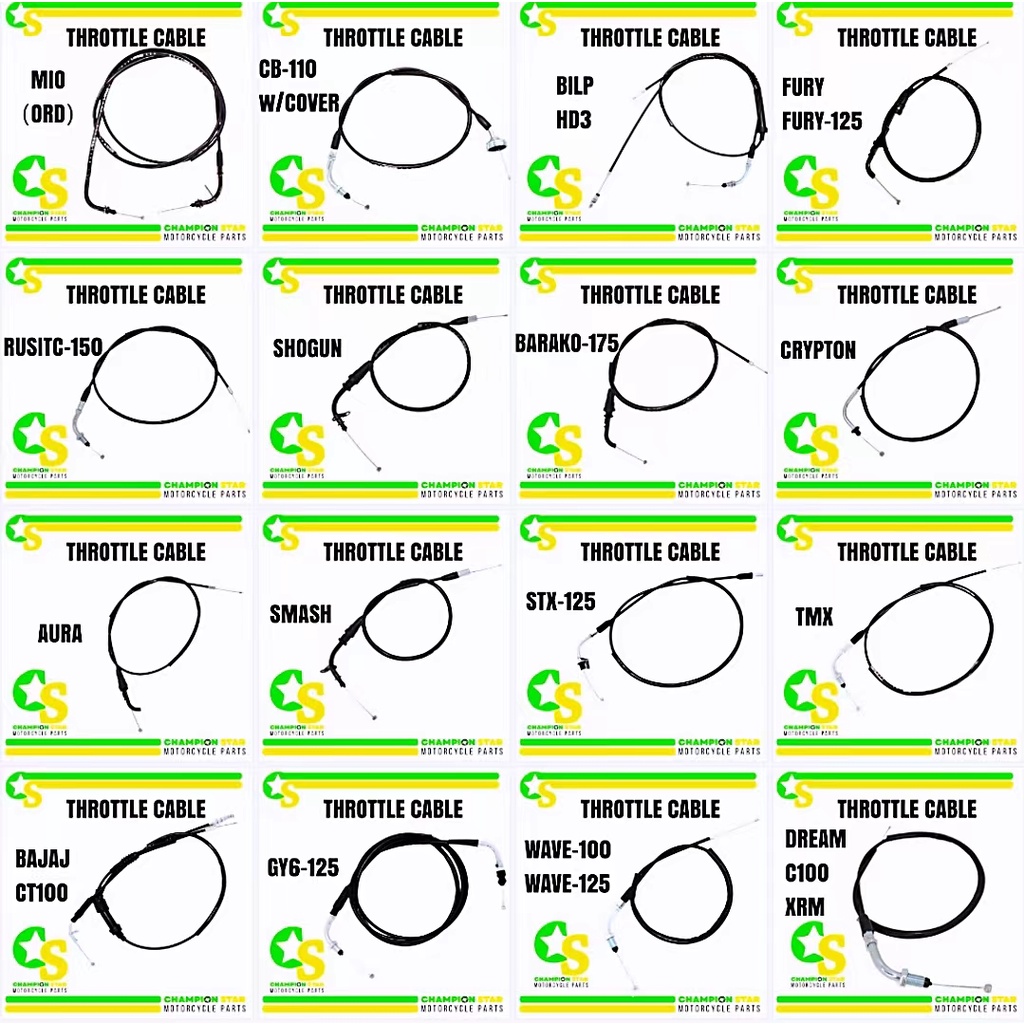 MOTORCYCLE PARTS THROTTLE CABLE FOR DREAM/C100/XRM,MIO,GY6-125,BAJAJ ...