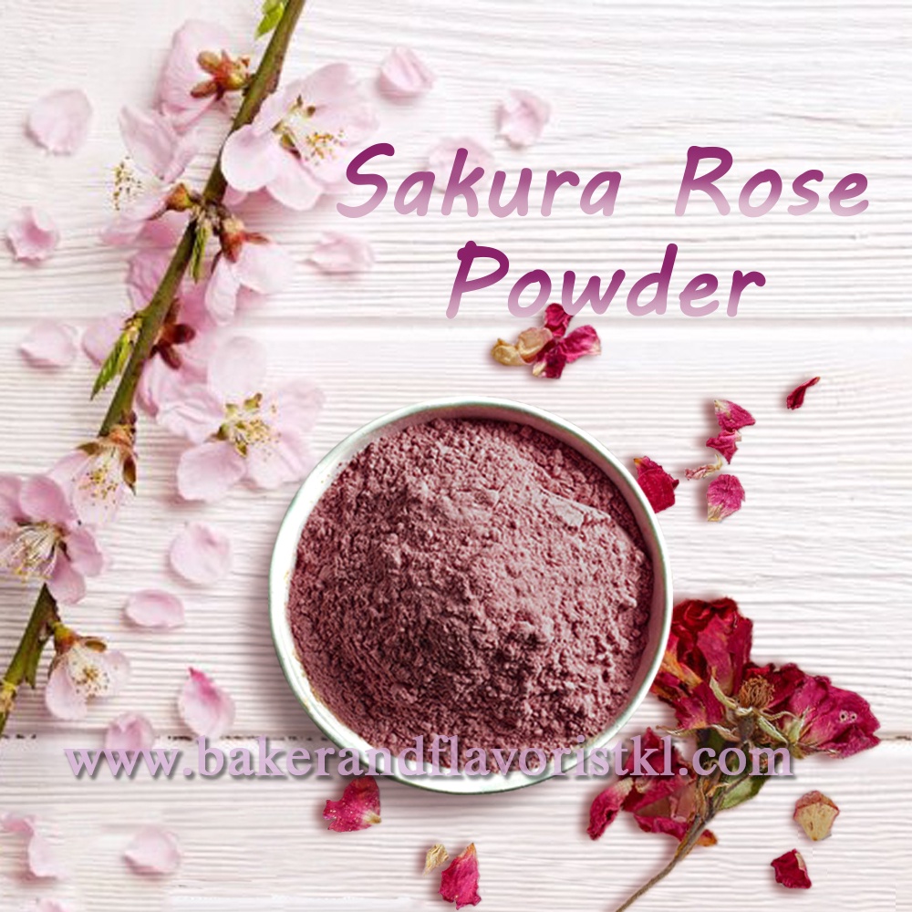 Sakura Rose Powder 500g Cake Cream Baking Sakura Flavour 樱花 玫瑰粉 食用 ...