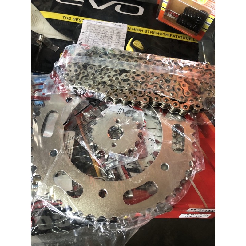 Osaki Chain and Sprocket Set Chrome series KLX150 428-44T/14T | Shopee ...