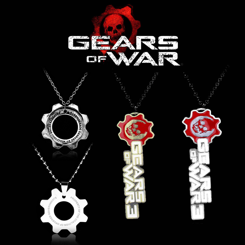 Gears of War 3 Distressed Metal Replica Cog Tags Necklace | Shopee ...