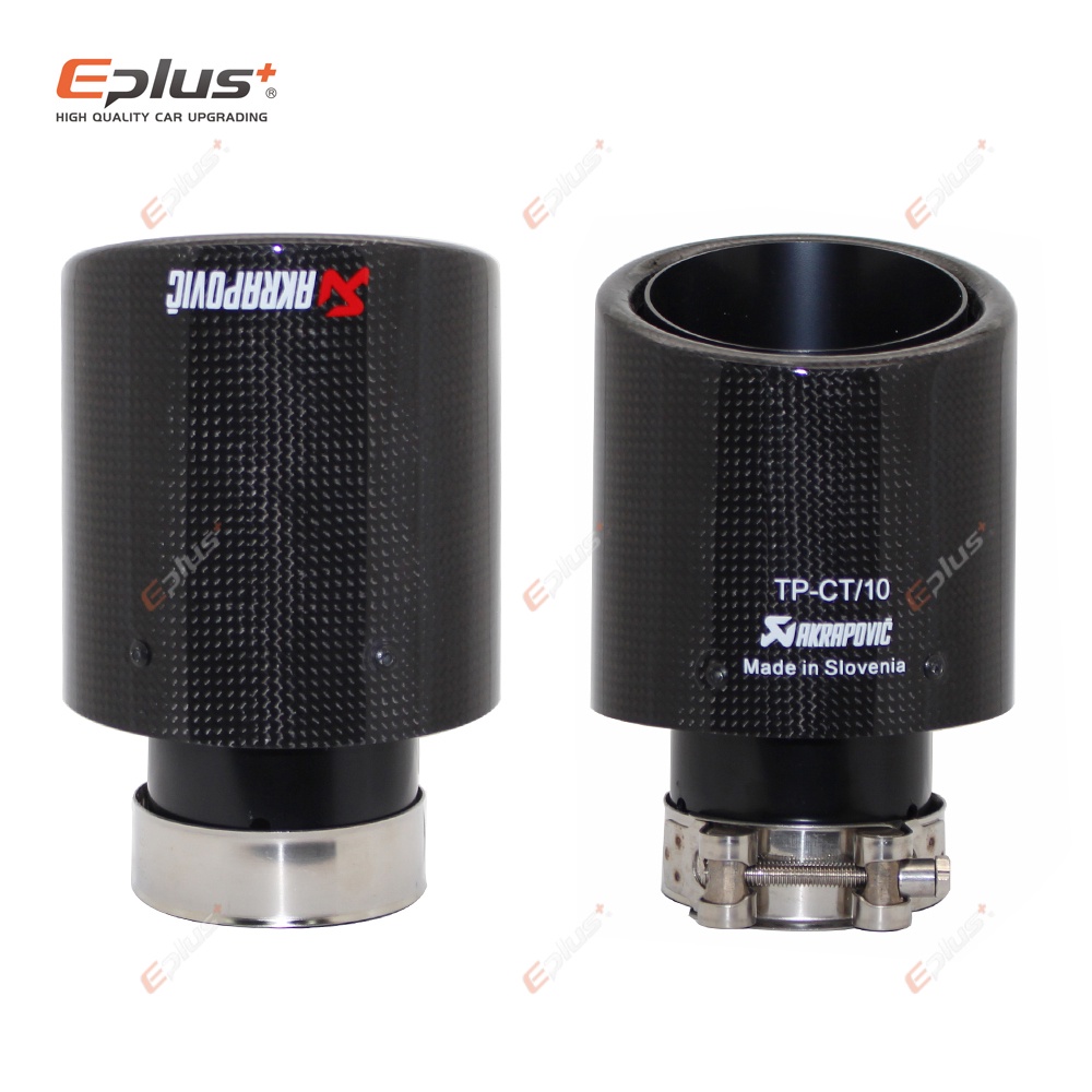 Akrapovic Car Carbon Fibre Glossy Muffler Exhaust System Muffler Pipe ...