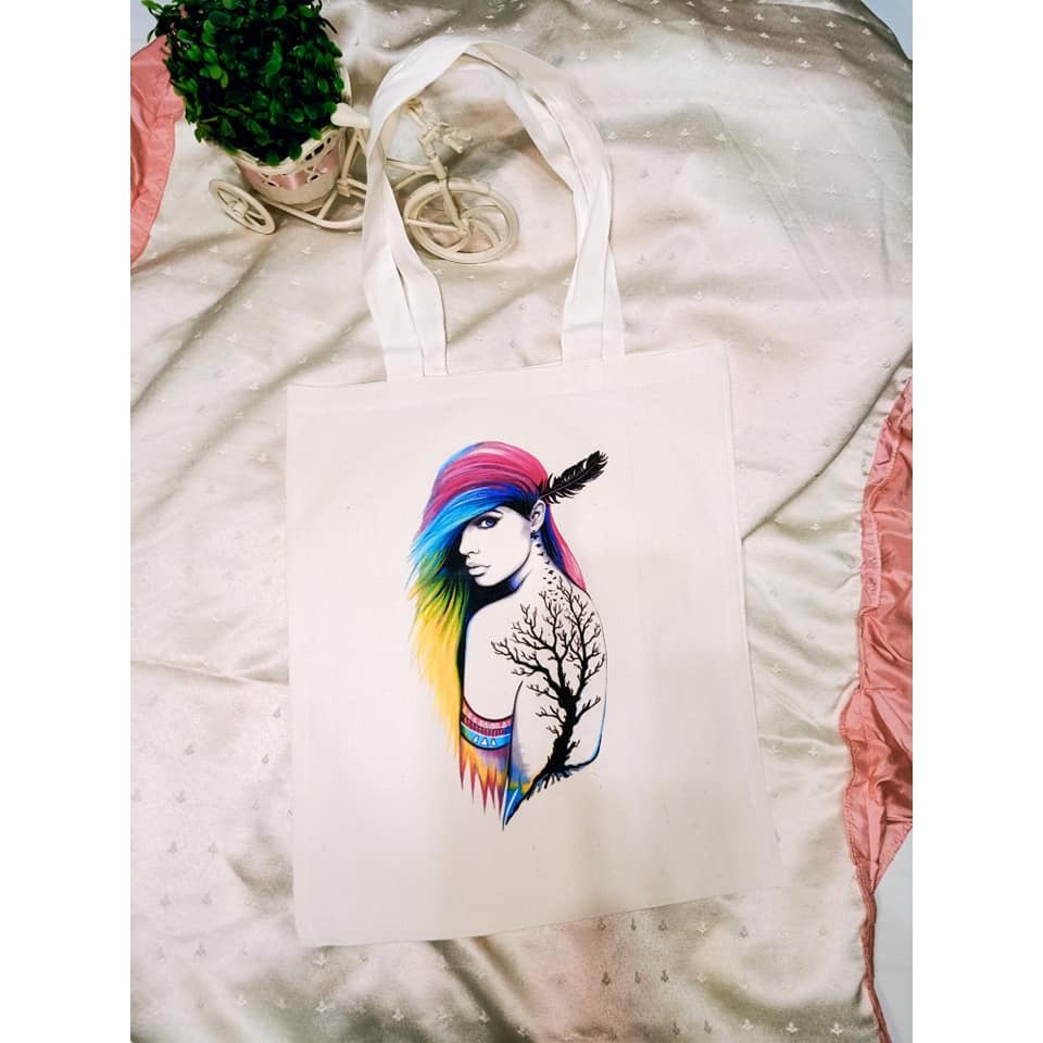 Katsa Bag/Katsa Plain Tote Bag/Canvas/Ecobag with Print | Shopee ...
