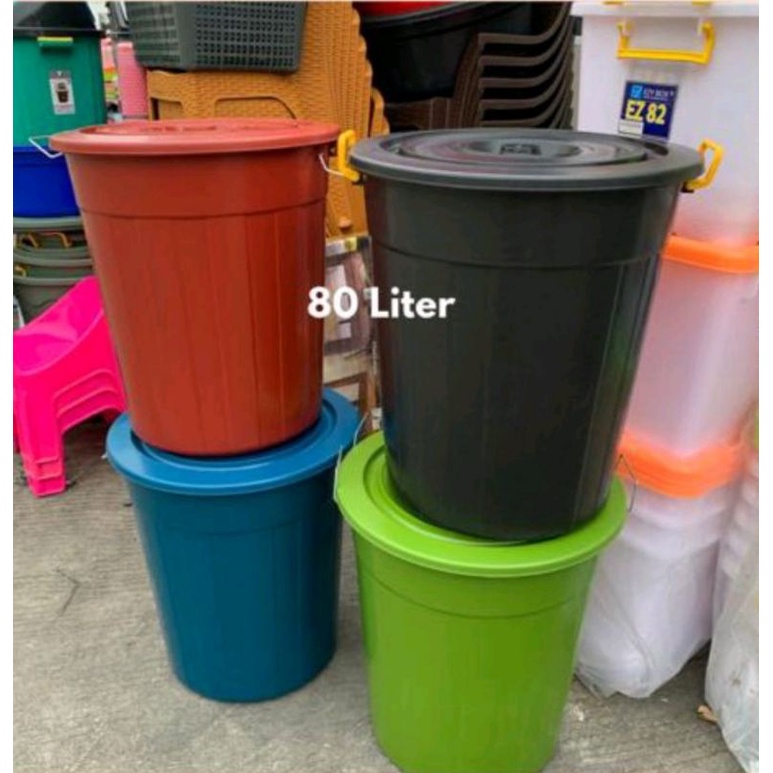 Jumbo Water Bucket+80 Liter Lid/Jumbo Water Place/Rml Bucket/Plastic ...