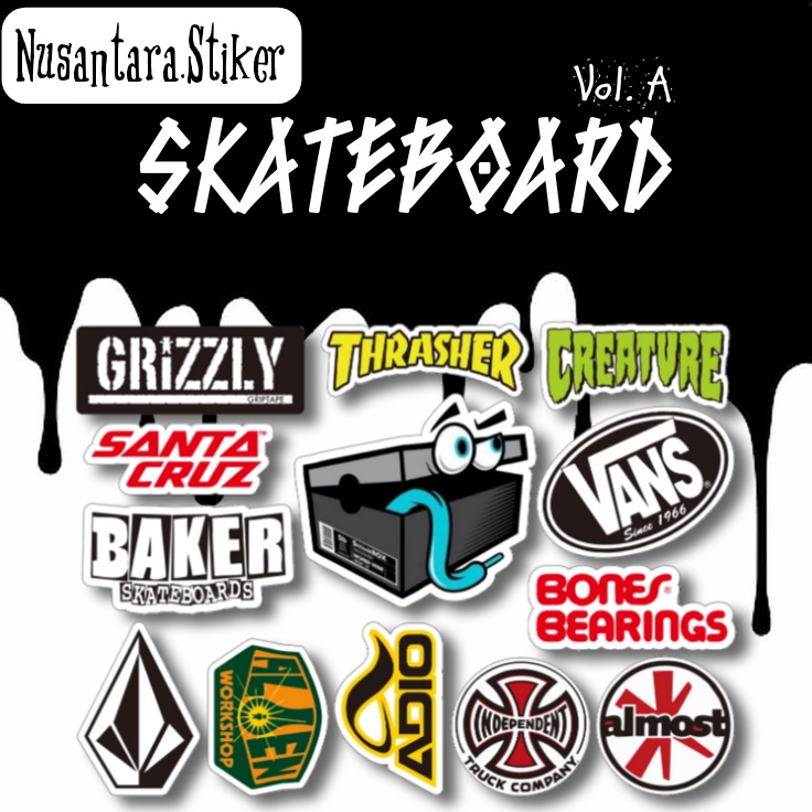 Sk8 SKATEBOARD STICKER SERIES STICKER CASE HANDPHONE LAPTOP TUMBLR ...
