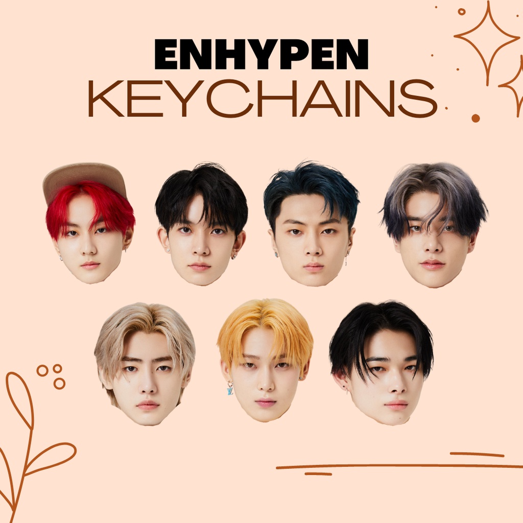 ENHYPEN Bubblehead Laminated Keychain | Shopee Philippines