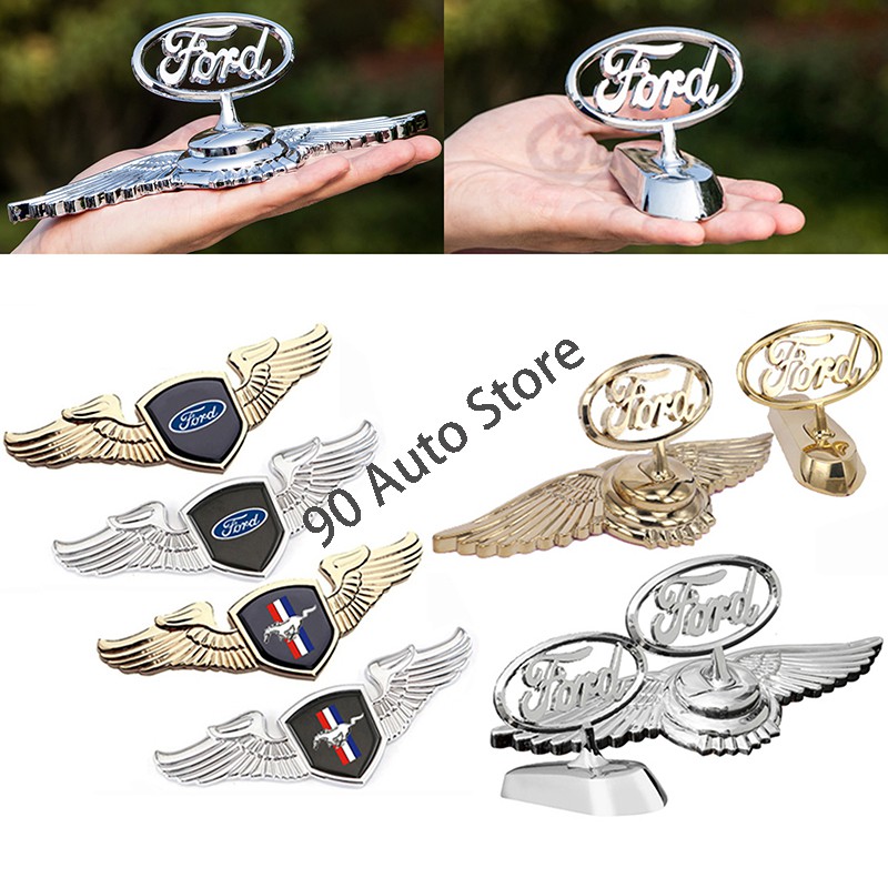 Metal Car Front Hood Bonnet Sticker Angle Wings Emblem Badge for Ford ...