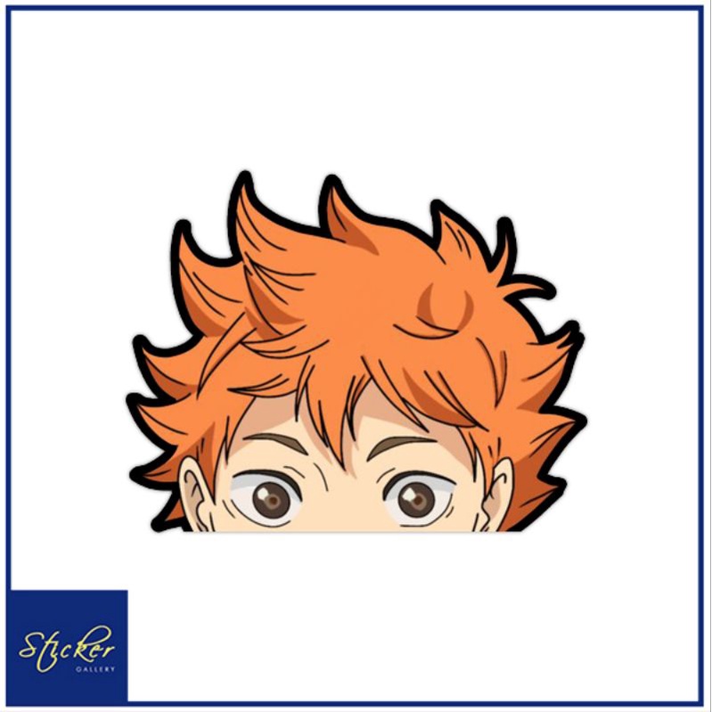 HINATA SHOYO PEEKER HAIKYUU Waterproof Vinyl Sticker | Shopee Philippines