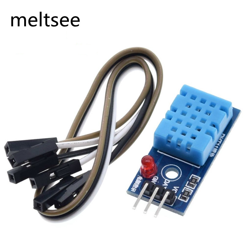 DHT11 Temperature and Relative Humidity Sensor Module for arduino Diy Kit with led | Shopee ...