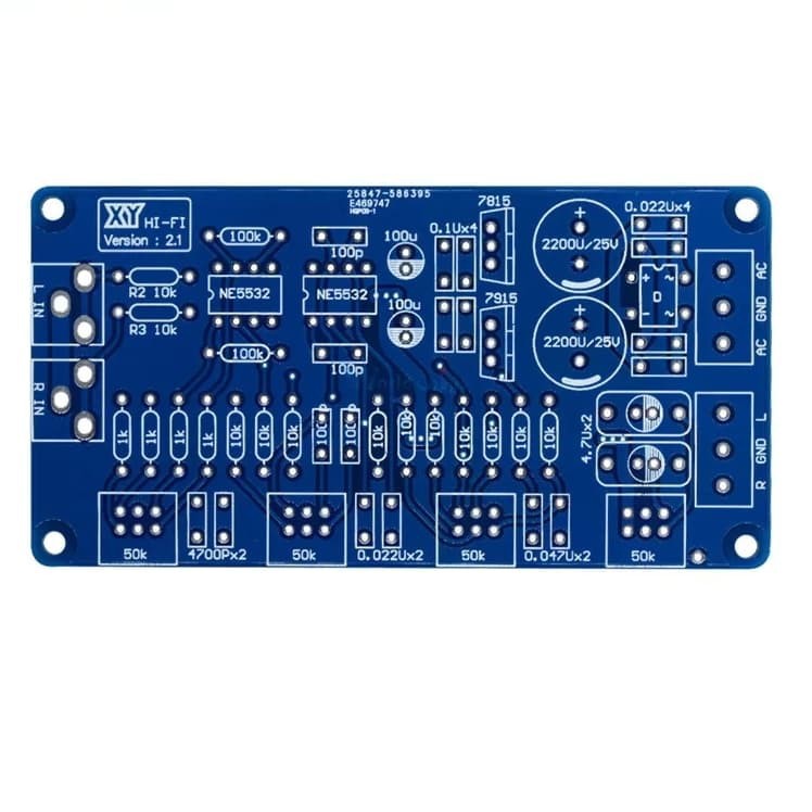 Tone CONTROL STEREO PCB / HIFI TONE CONTROL BASS MIDDLE TREBLE NE5532 ...