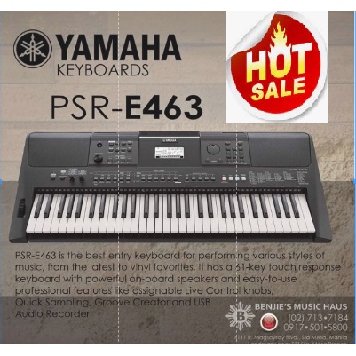 Yamaha Keyboard Psr-463 Model,61keys touch response NO STANDnd | Shopee ...